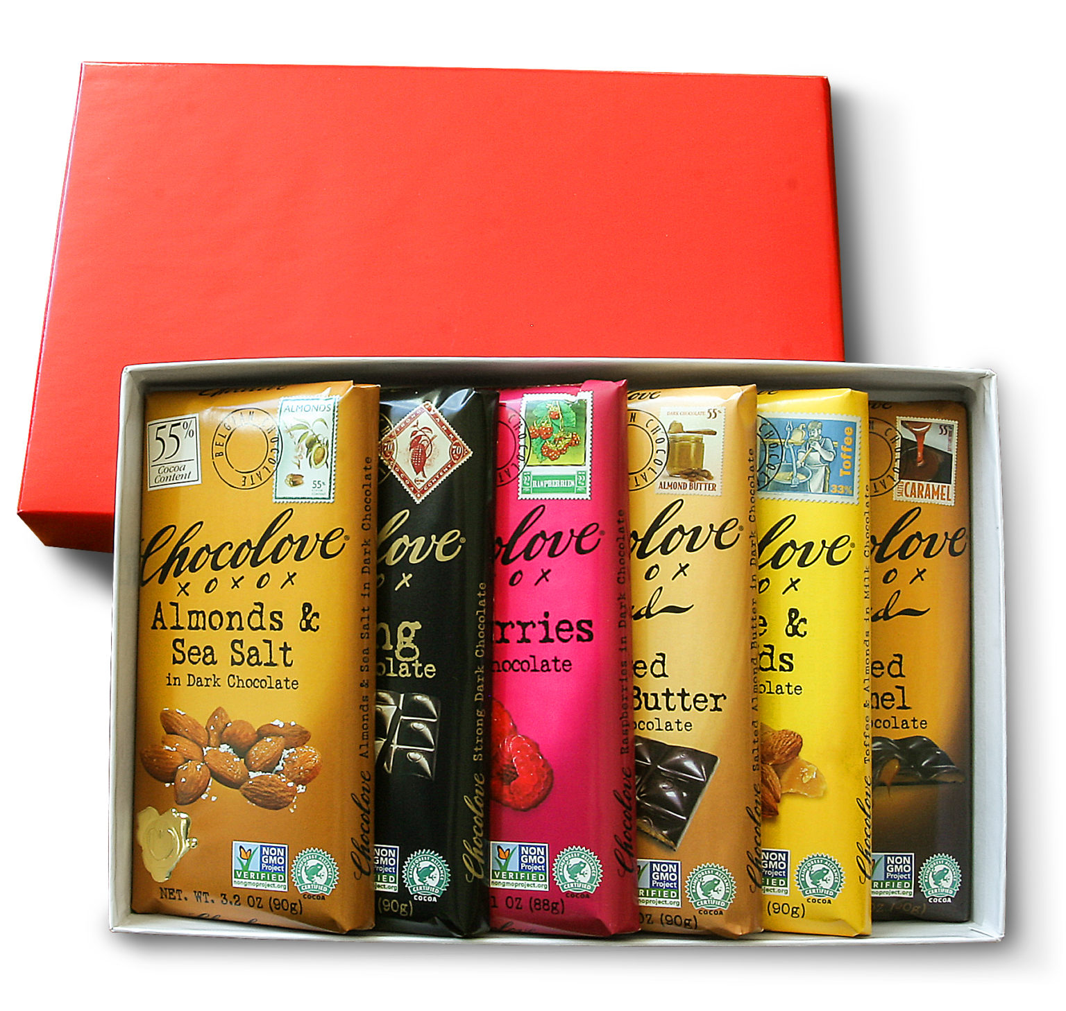 6-Bar Assortment Pack - Chocolove - Premium Chocolate