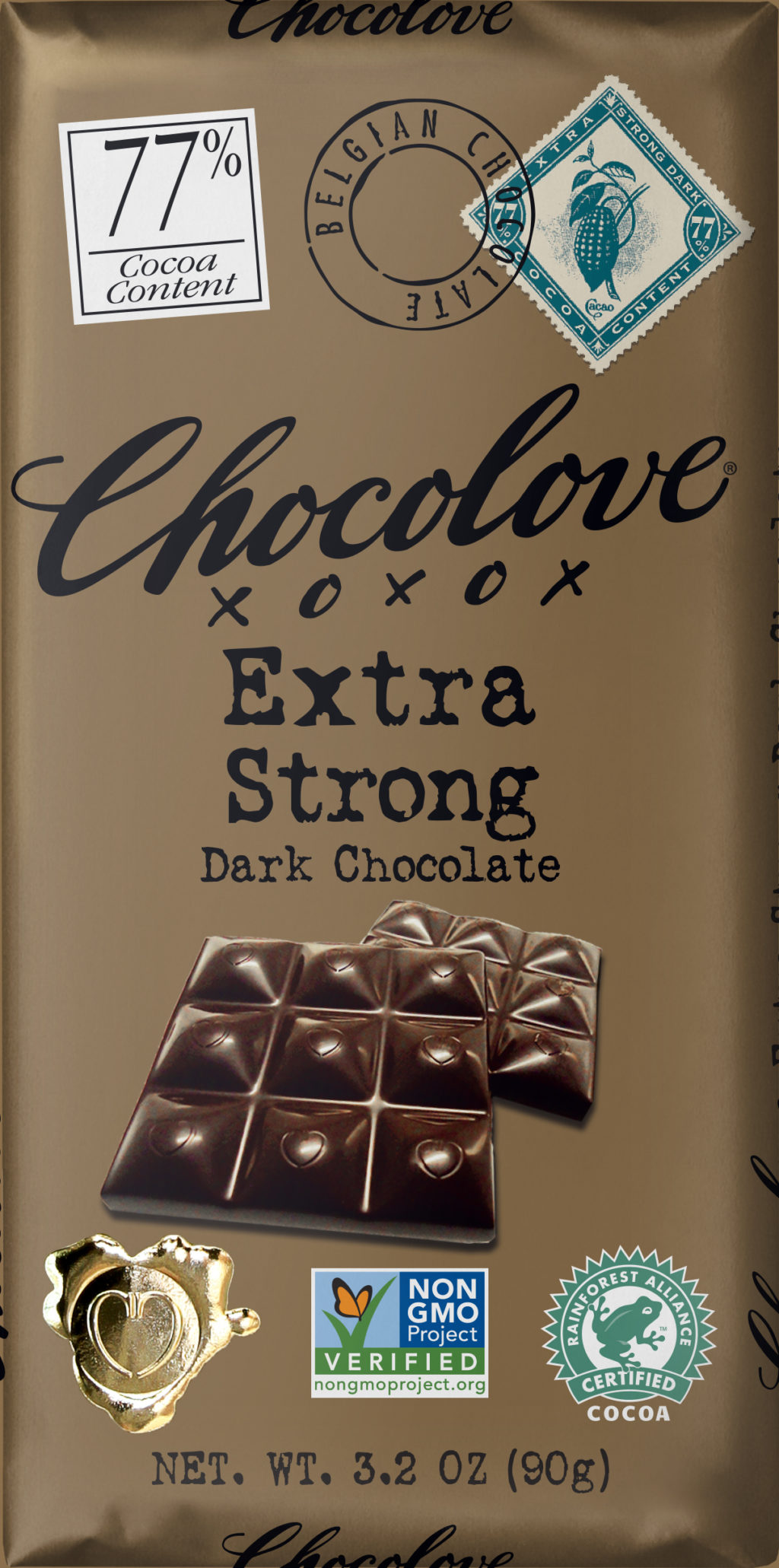 Extra Strong Dark Chocolate - Chocolove - Premium Chocolate