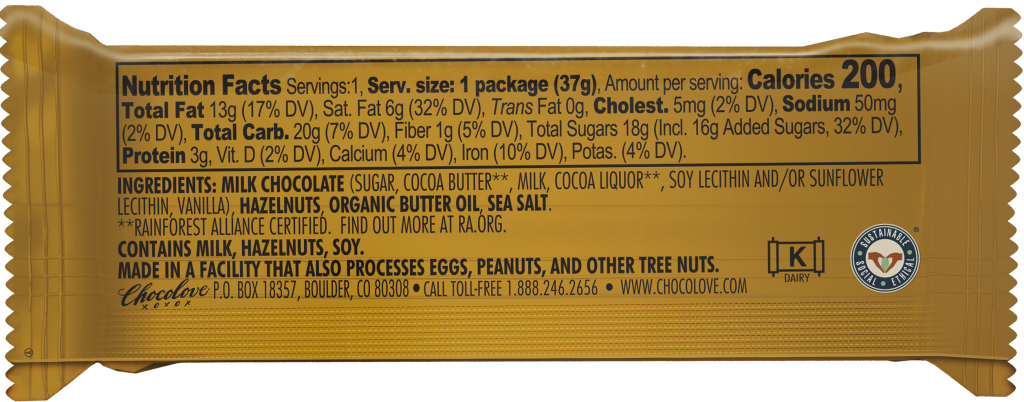 Mini Hazelnuts in Milk Chocolate - Chocolove - Premium Chocolate