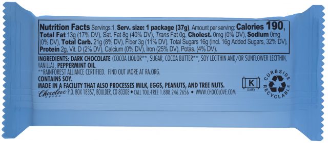 Mini Peppermint in Dark Chocolate - Chocolove - Premium Chocolate