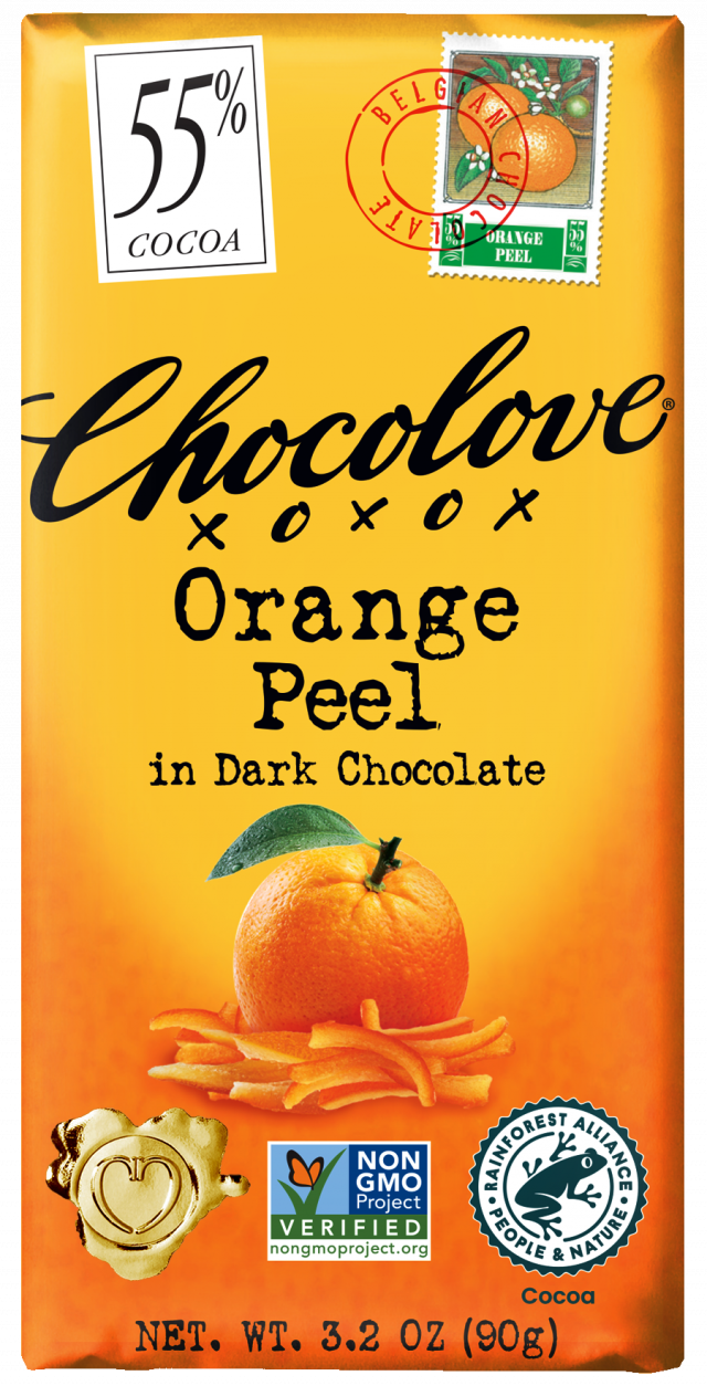 Orange Peel in Dark Chocolate - Chocolove - Premium Chocolate
